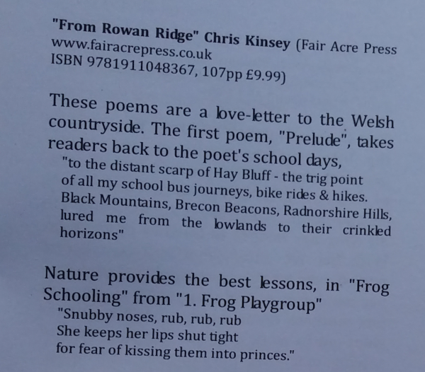 “These poems are a love-letter to the Welsh Countryside” | Fair Acre Press